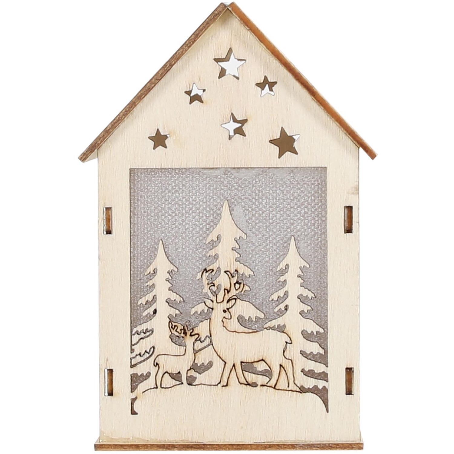 Light Up Wooden House