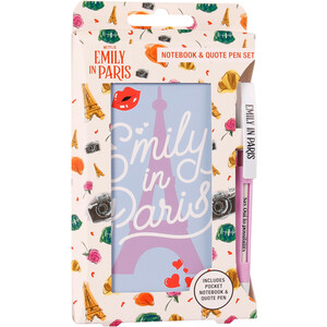 Emily in Paris Slim Notebook and Pen Set