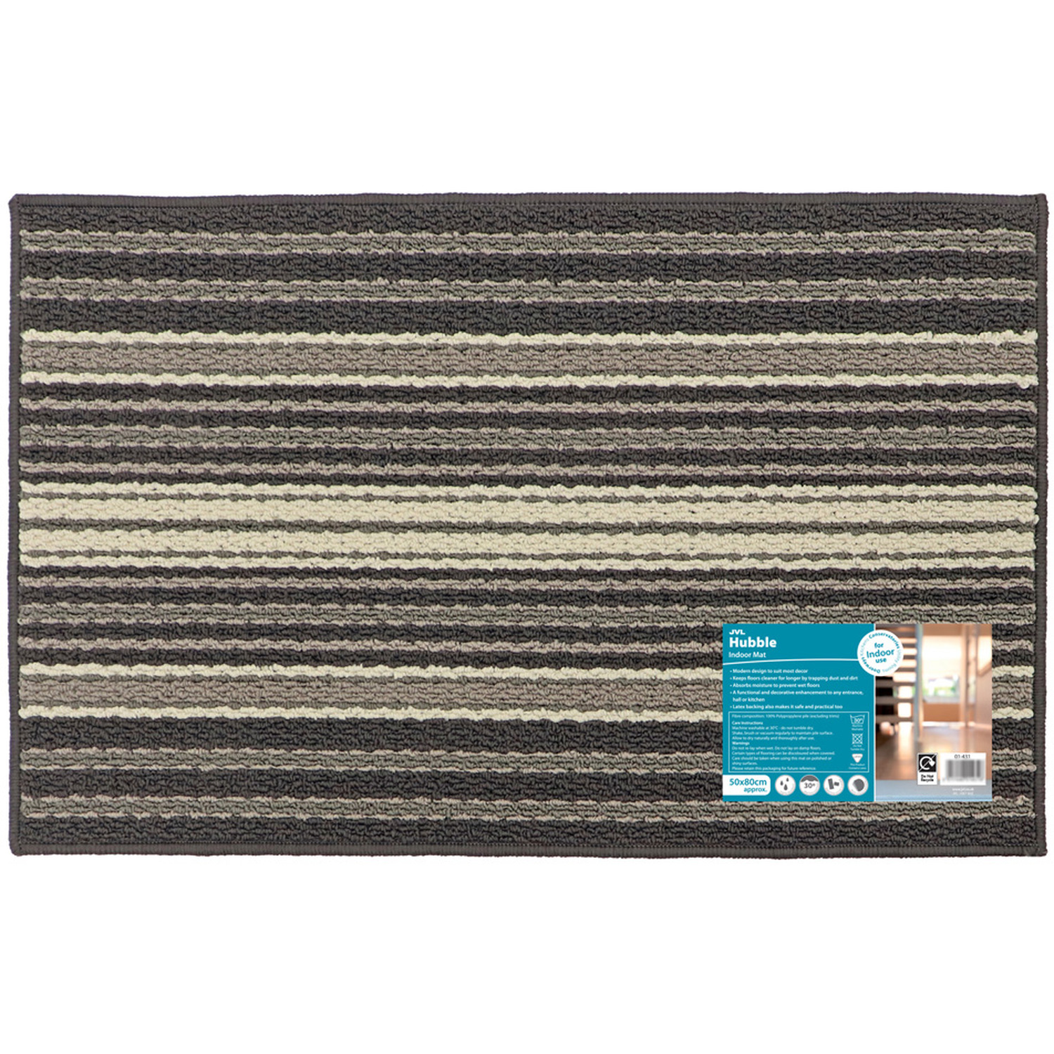 JVL Hubble Machine Washable Doormat Large