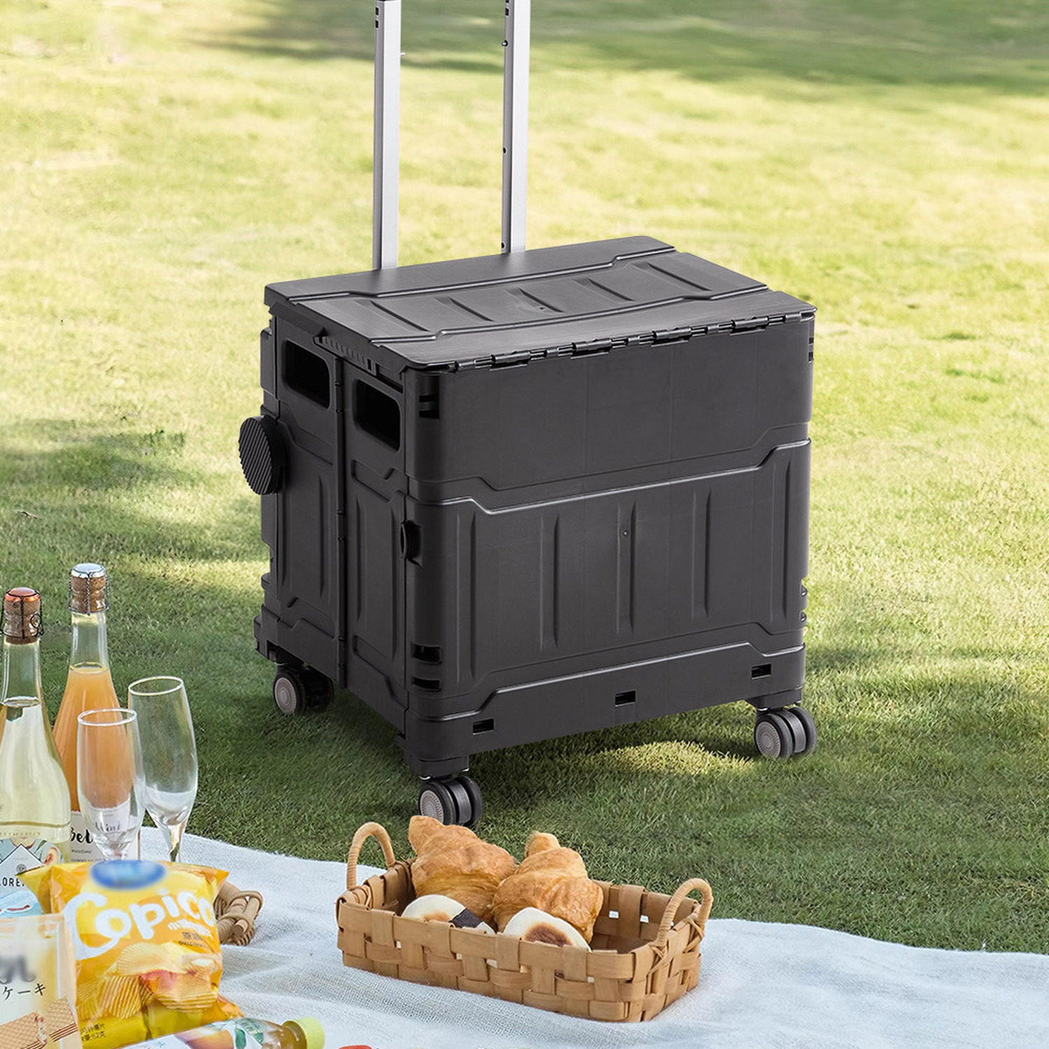 Foldable Storage Crate Trolley