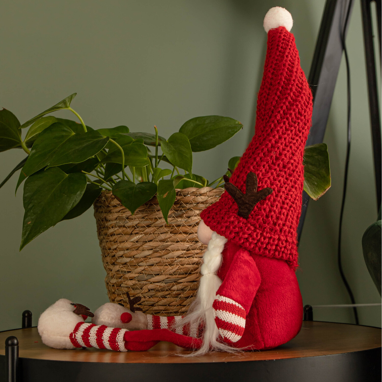 Mrs Claus Sitting Christmas Gonk with Dangly Legs