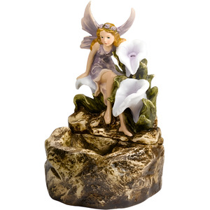 Primrose Solar Fairy Cascading Water Feature Outdoor Fountain 47cm