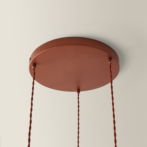 Akira Fabric Pleated Triple Drop Ceiling Pendant Light