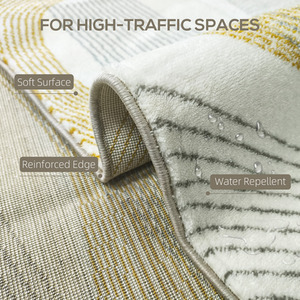 HOMCOM Geometric Pattern Area Rug