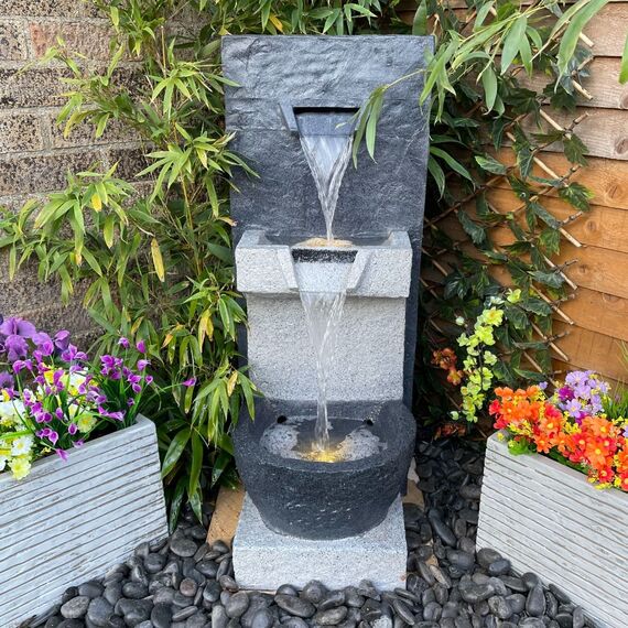 2 Fall Cascade Mains Powered Water Feature