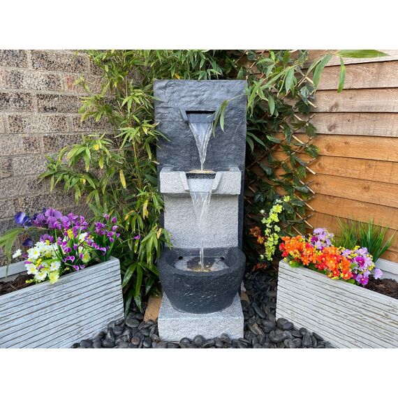 2 Fall Cascade Mains Powered Water Feature
