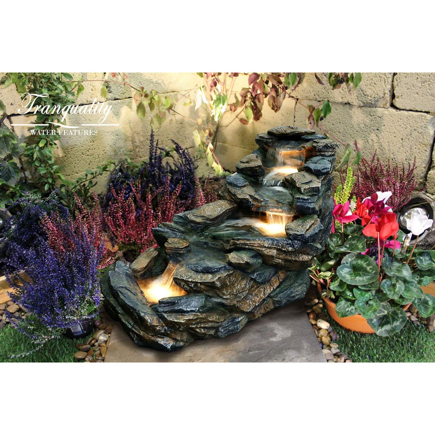 Mini Slate Cascade Rock Water Courses Water Feature