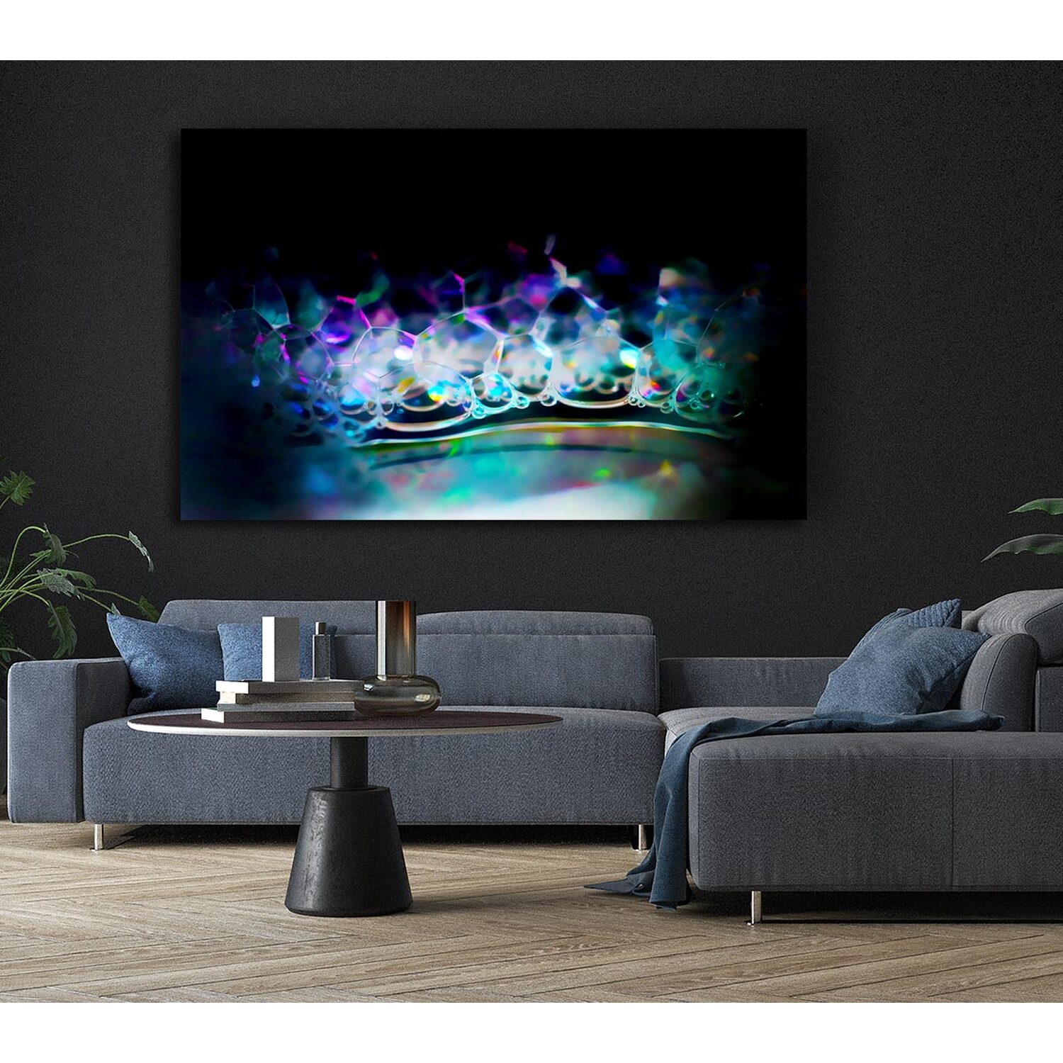 Bubble Oil Canvas Print Wall Art