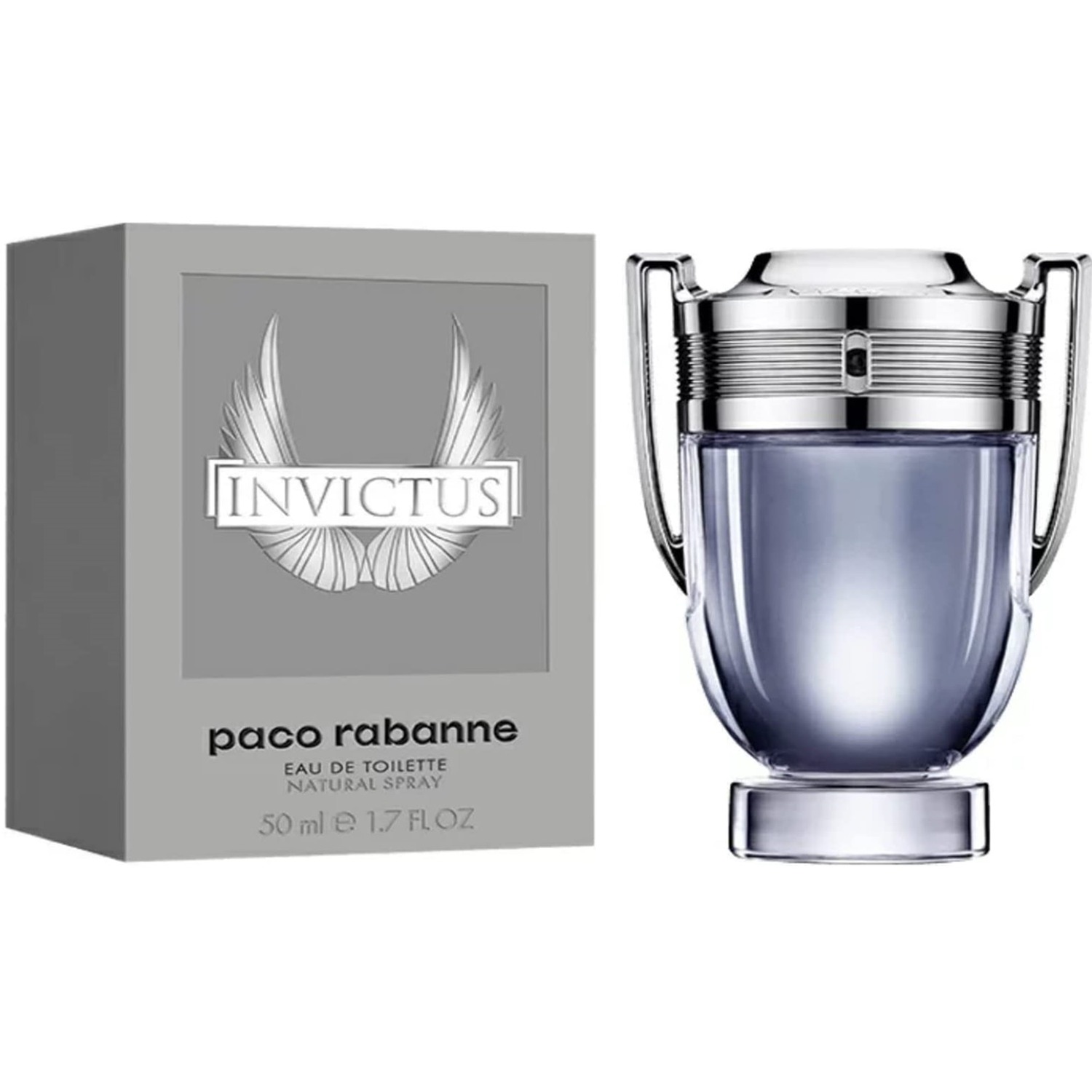 Paco Rabanne Invictus For Him 50ml Spray Eau de Toilette Mens Fragrance ...