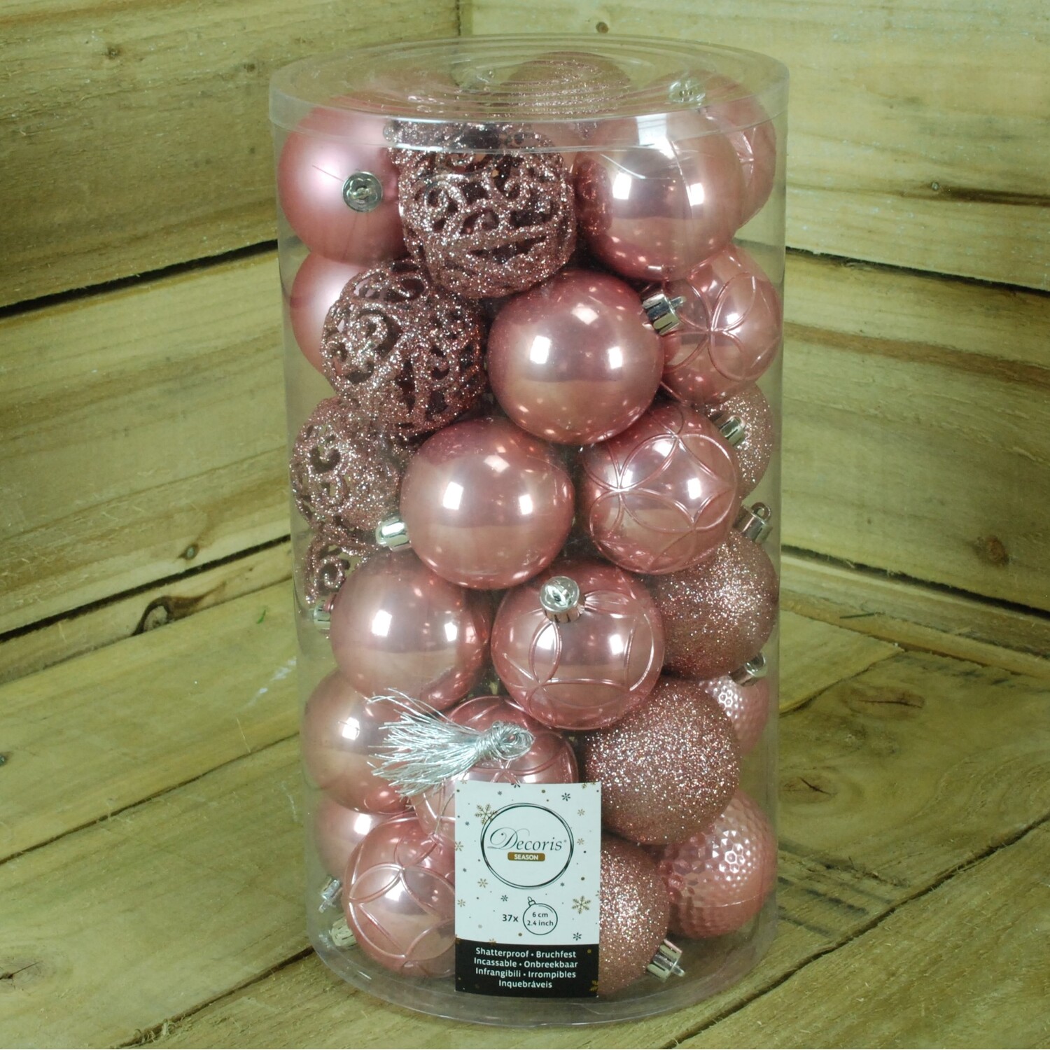 Assorted Shatterproof Baubles Christmas Decoration