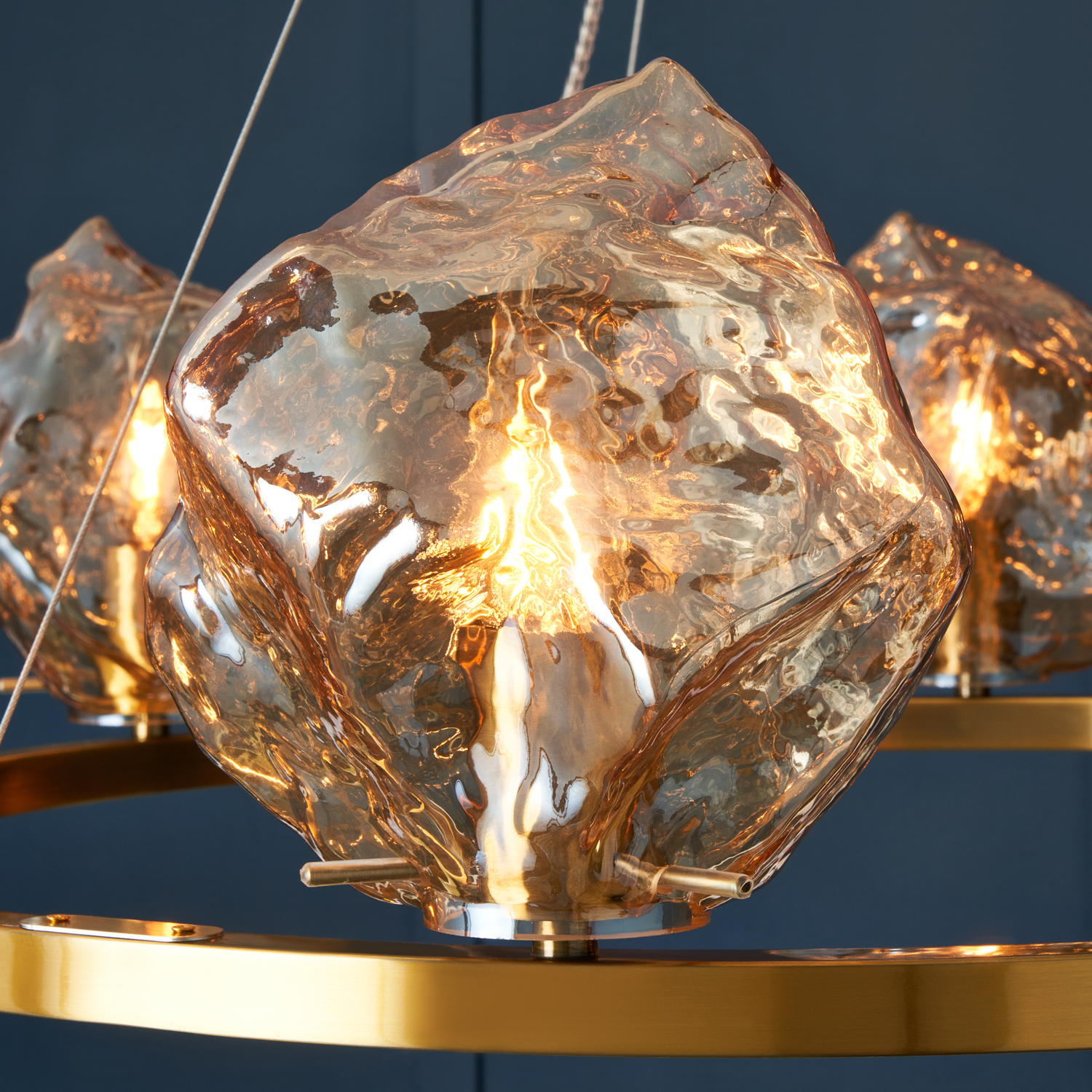 Visconte Portici Ceiling Pendant with Glass Shades