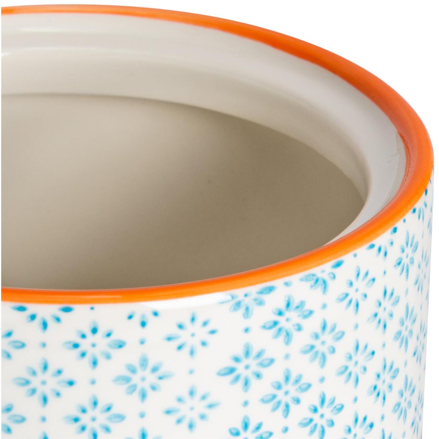 Nicola Spring Hand-Printed Kitchen Canisters - 15.5cm - Pack of 3