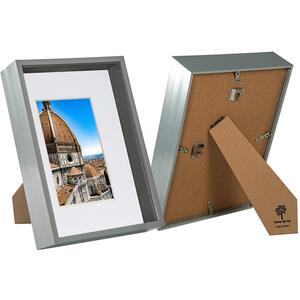 3D Deep Box Photo Frame with A5 Mount - A4 (8" x 12") - Pack of 2