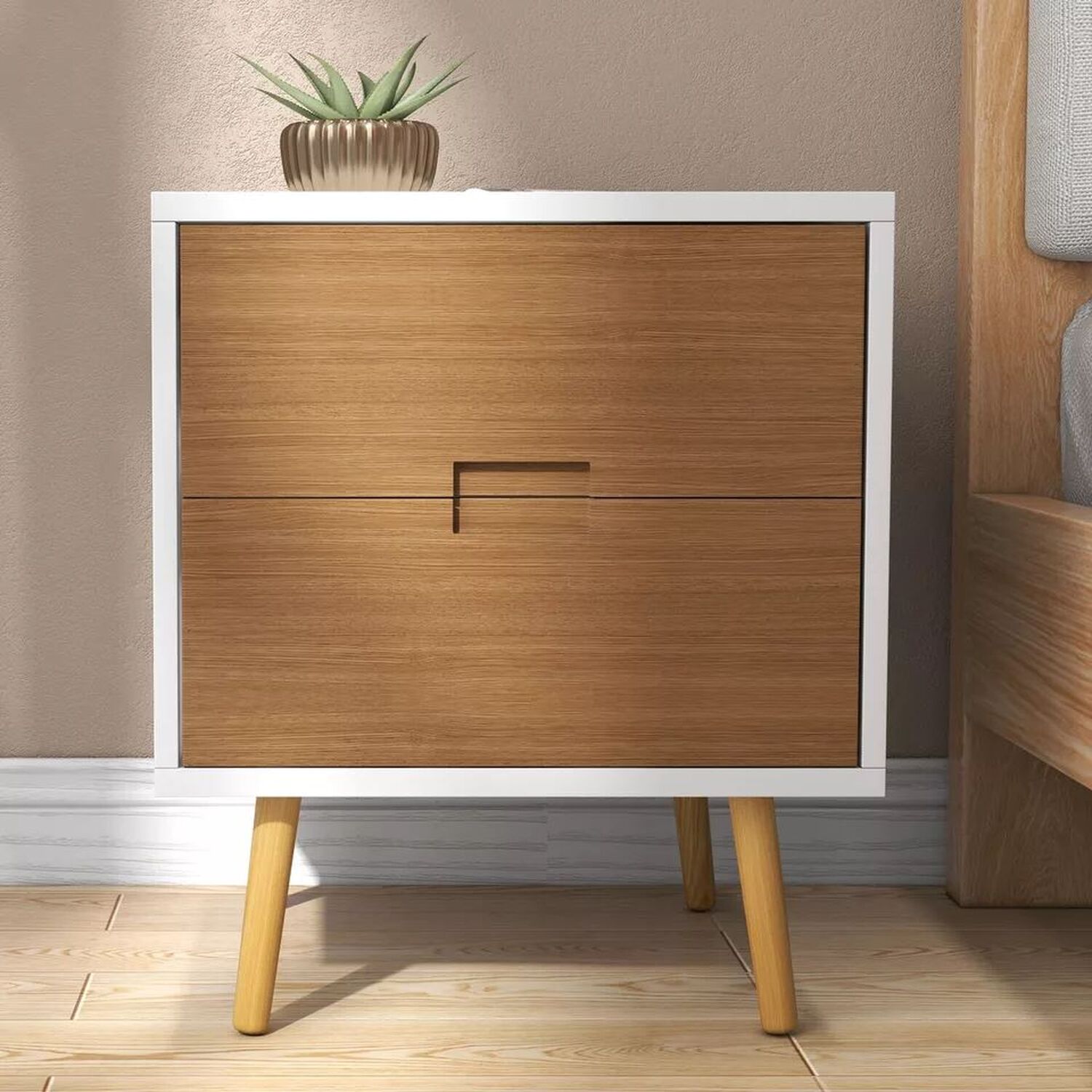 Minimalist Bedside Table With Storage