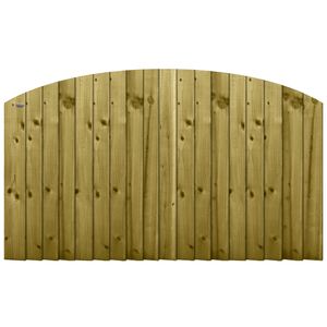 Premier Dome Top Feather Edge Fully Framed Garden Fence Panels
