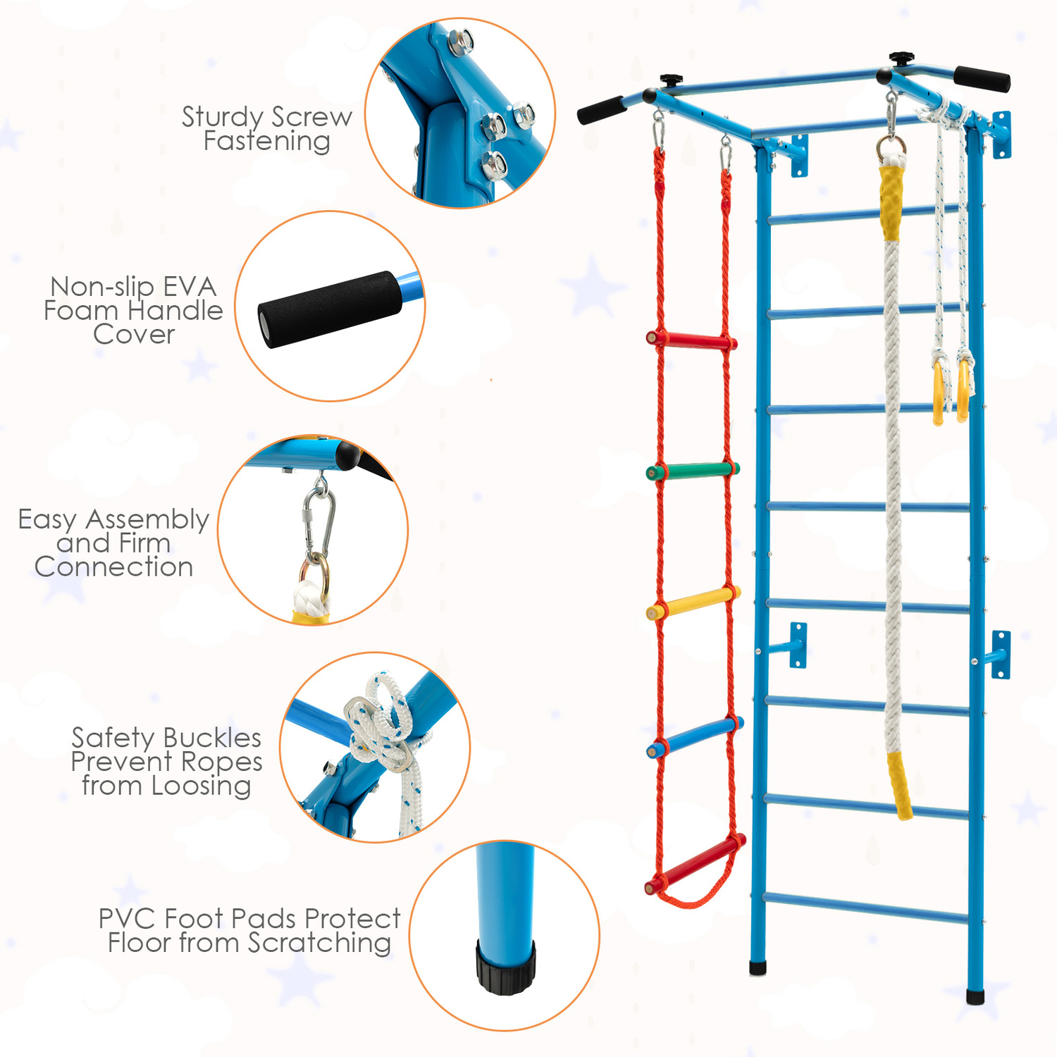 Swedish Ladder Set with Climbing Frame
