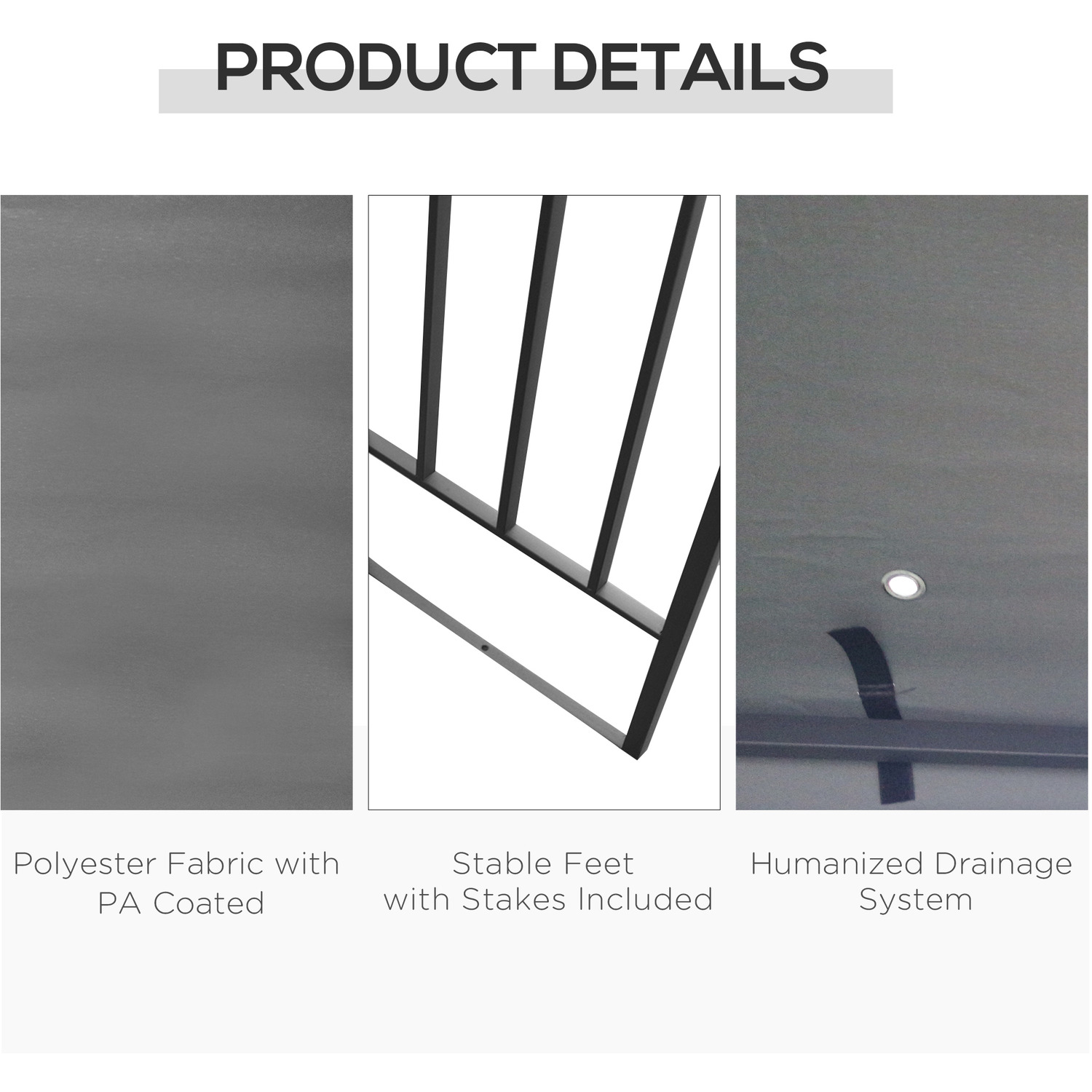 3mx3m Patio Gazebo Canopy