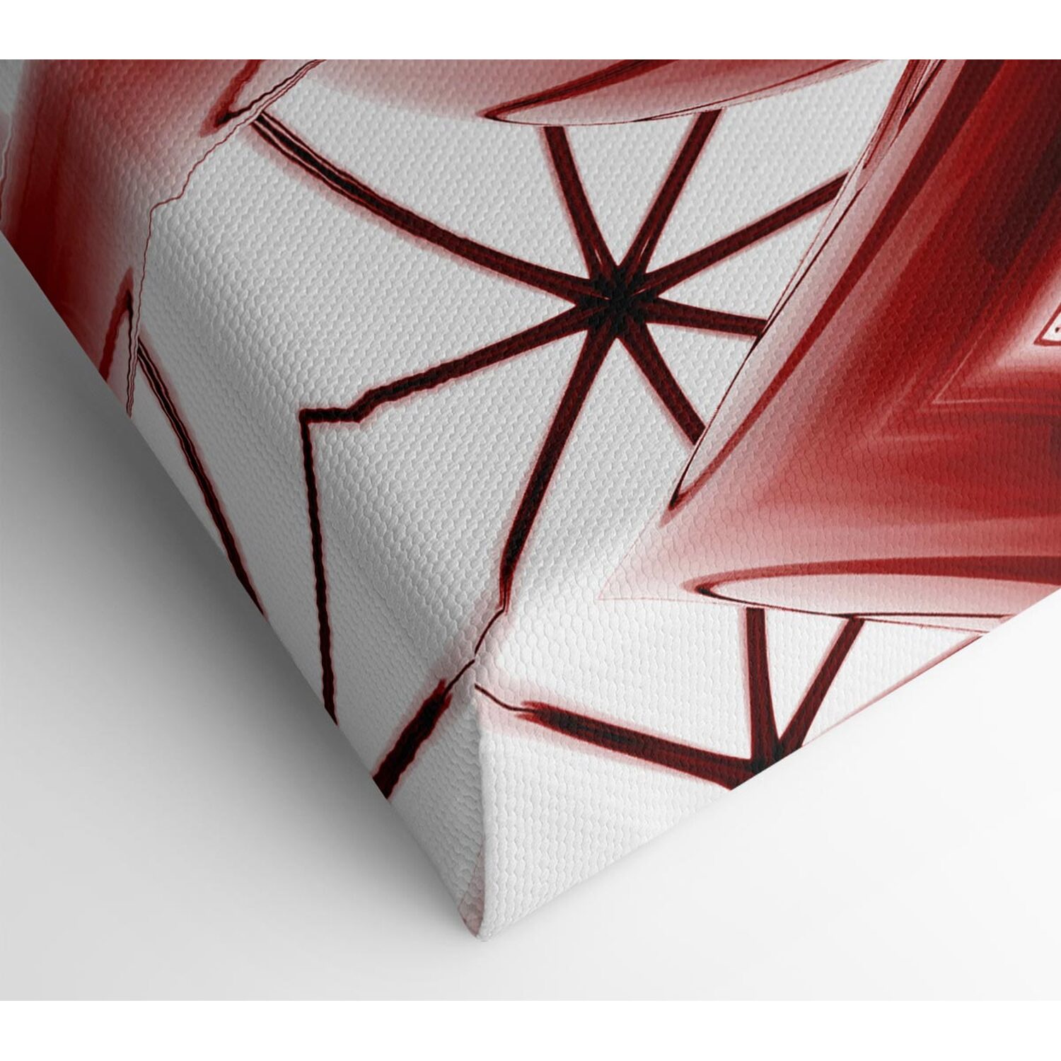 Two Sides Red Canvas Print Wall Art