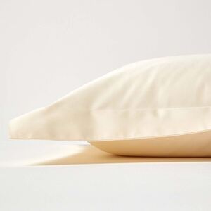Homescapes Organic Egyptian Cotton Pillowcase, Oxford Style