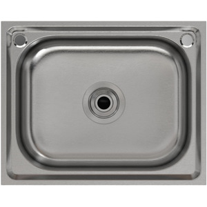 Commercial Square Kitchen Sink With Single Bowl Basin Grid Shelf