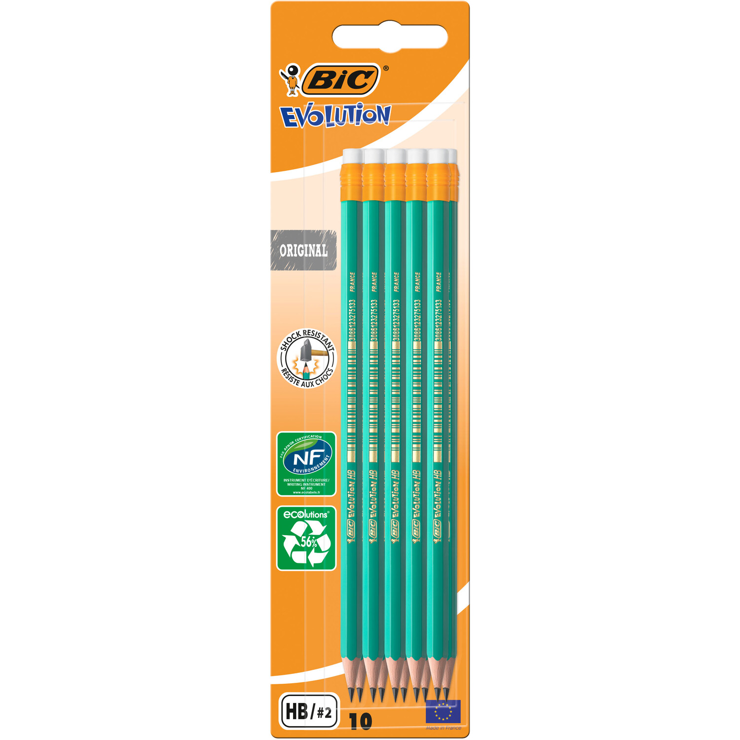 Pack of 10 Eco Evolve HB Pencils