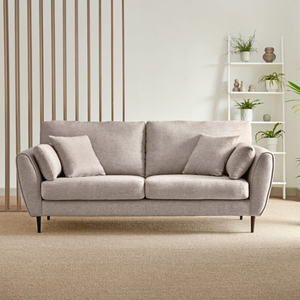 Ida 3 Seater Fabric Living Room Sofa Couch