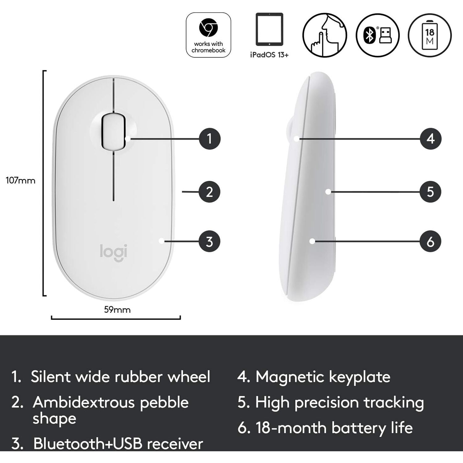 Logitech Pebble i345 Bluetooth Mouse
