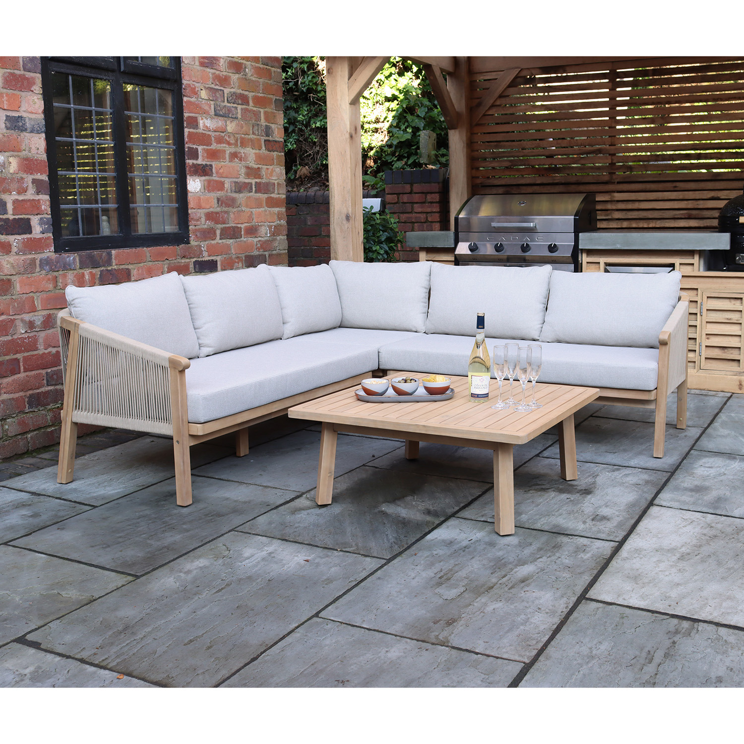 Roma 4 Piece Corner Lounge Set