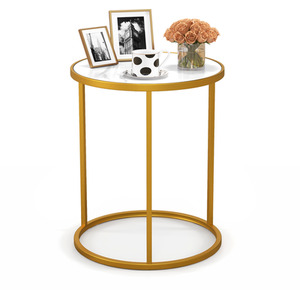 50CM Marble Top Round Side Table