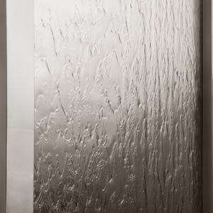 Giant Brushed Stainless Steel Cascading Water Wall