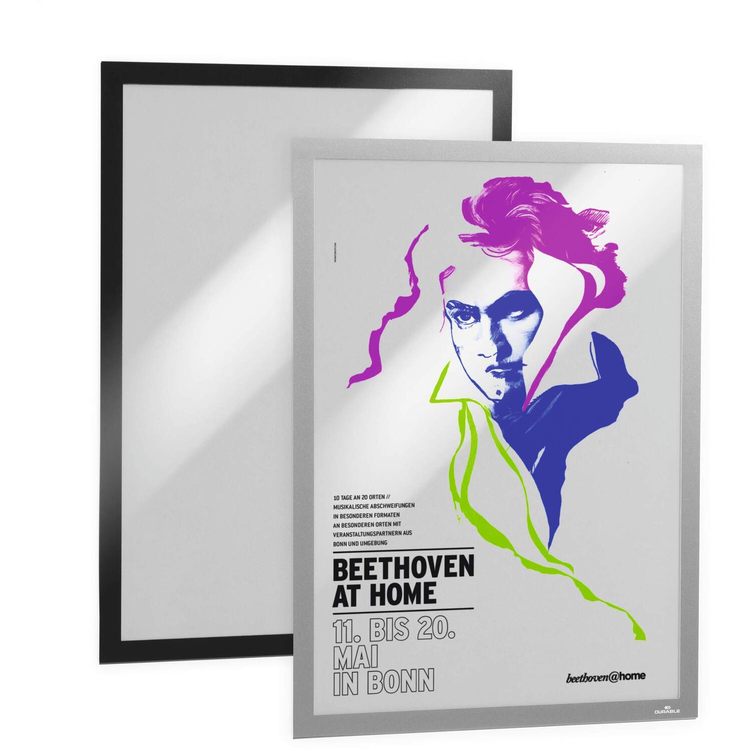 Durable DURAFRAME UV Poster Adhesive Magnetic Signage Frame A2