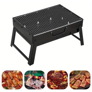 Portable Stainless Steel Folding BBQ Grill for Outdoor Cooking