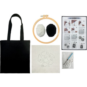 Make Your Own Punch Needle Ghost Bag