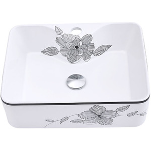 Elegant Flower Bathroom Basin