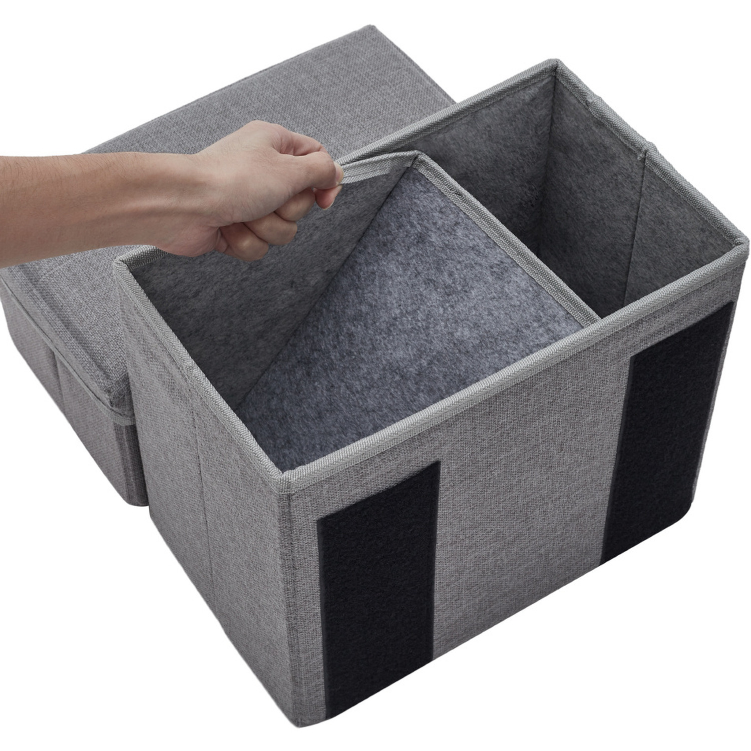 3-Step Foldable Pet Stairs with Nest