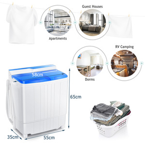 Portable Twin Tub Clothes Washing Machine