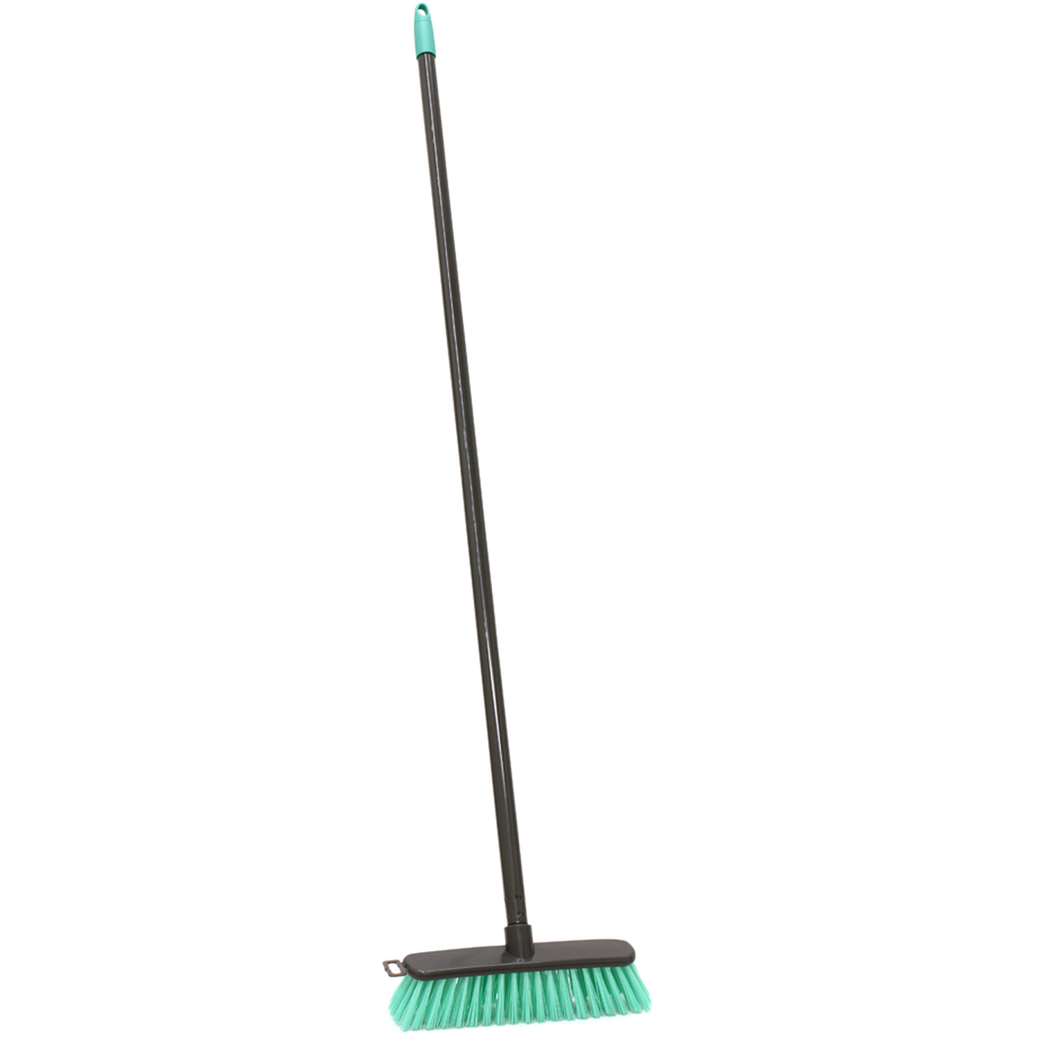 Lightweight Outdoor Hard Bristle Sweeping Brush Broom, Turquoise