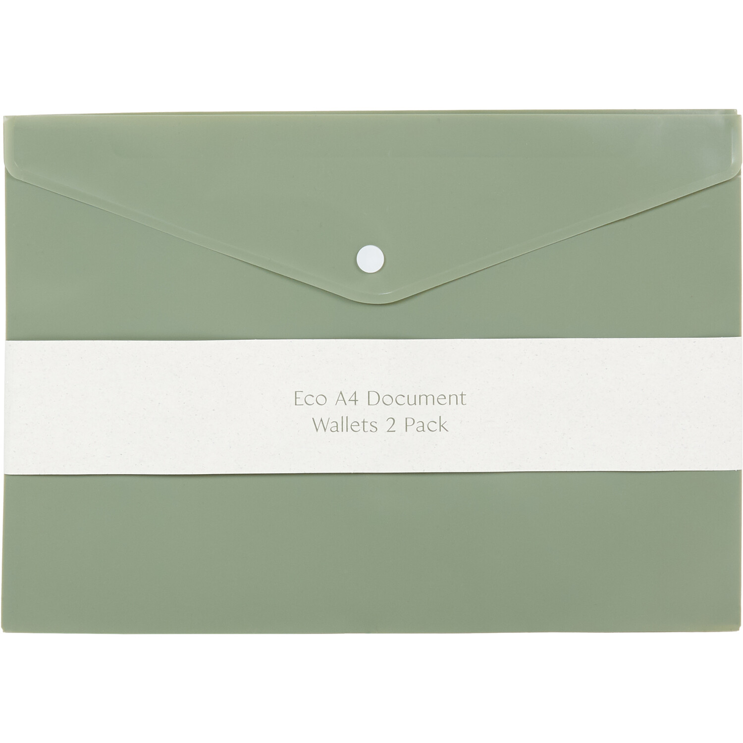 Pack of 2 Eco A4 Document Wallets