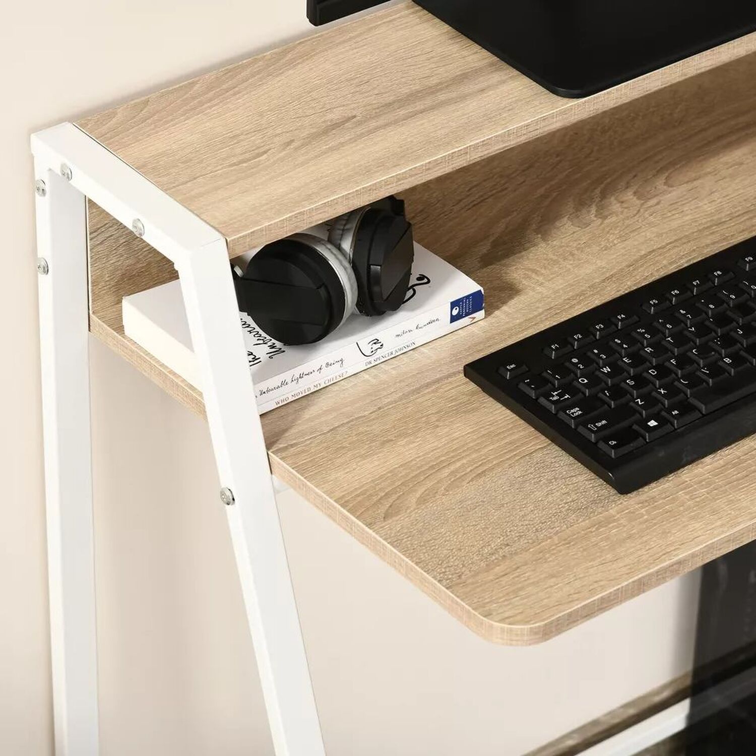 2 Tier Wooden Computer Desk