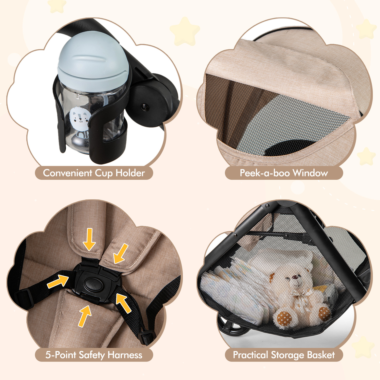 2-in-1 Convertible Baby Stroller