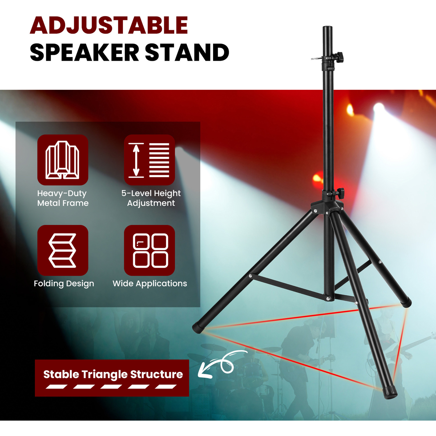 Speaker Tripod Stand Professional DJ Tripod