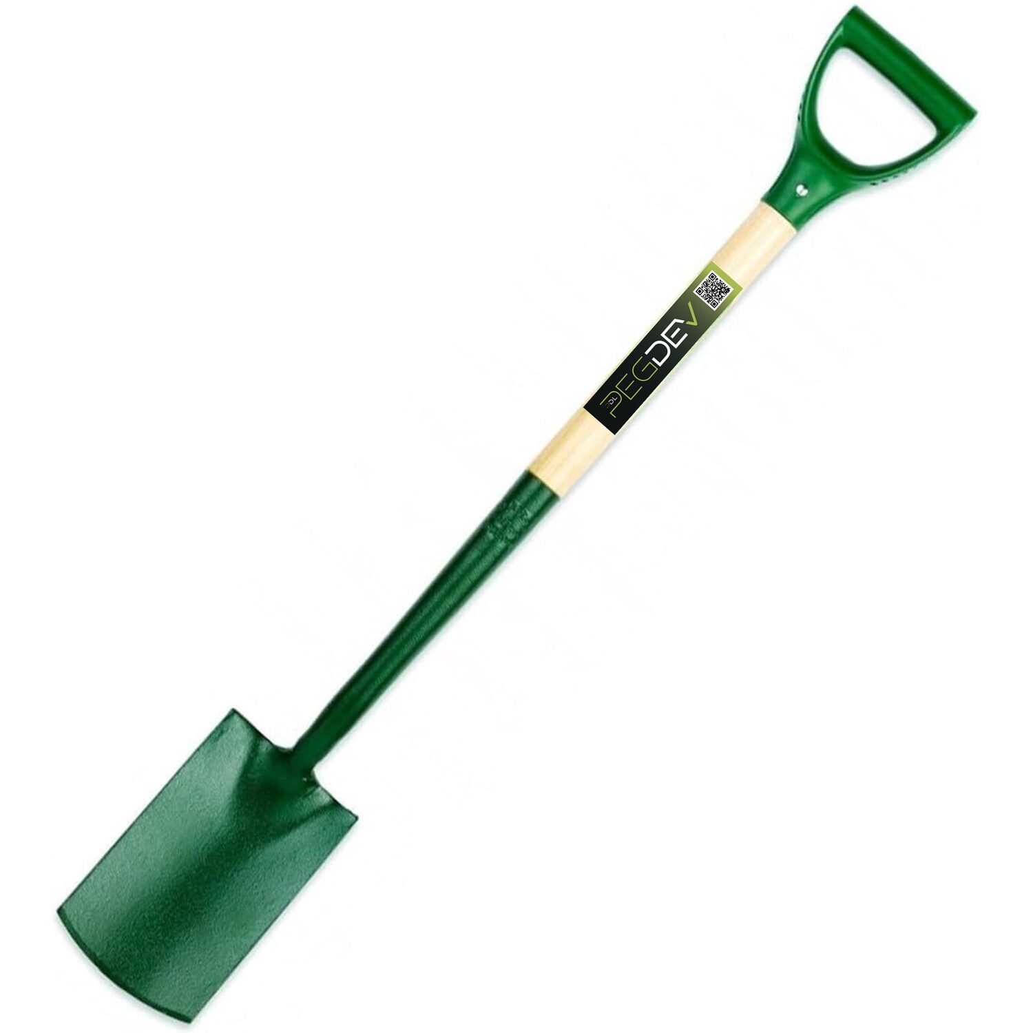 Ergonomic Steel Border Spade with Ash Ergo YD Handle, 28" Length
