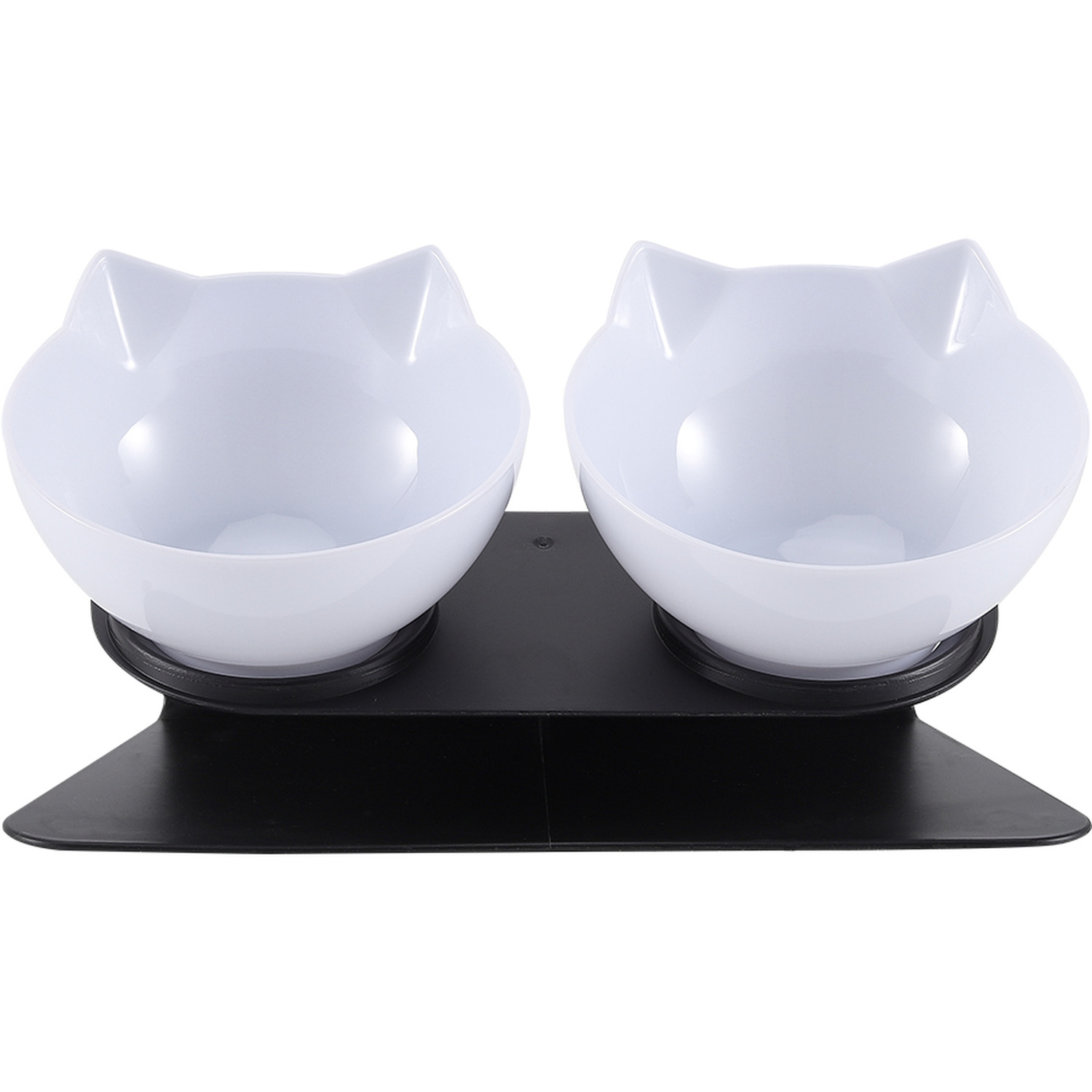 Kidkid Cat Bowls Elevated Tilted Double Feeder for Pets