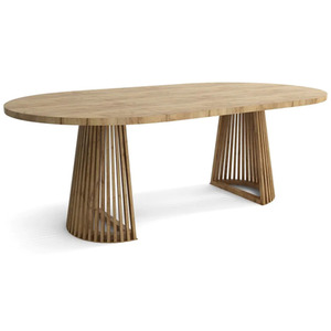 Ruston Round Extendable Table with Slats