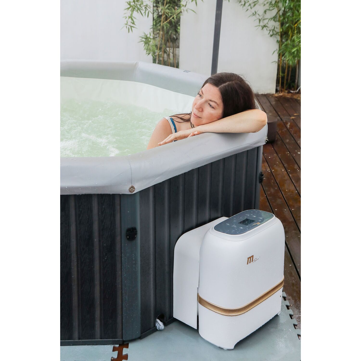 Tuscany Inflatable Hot Tub 6 Person Round Spa