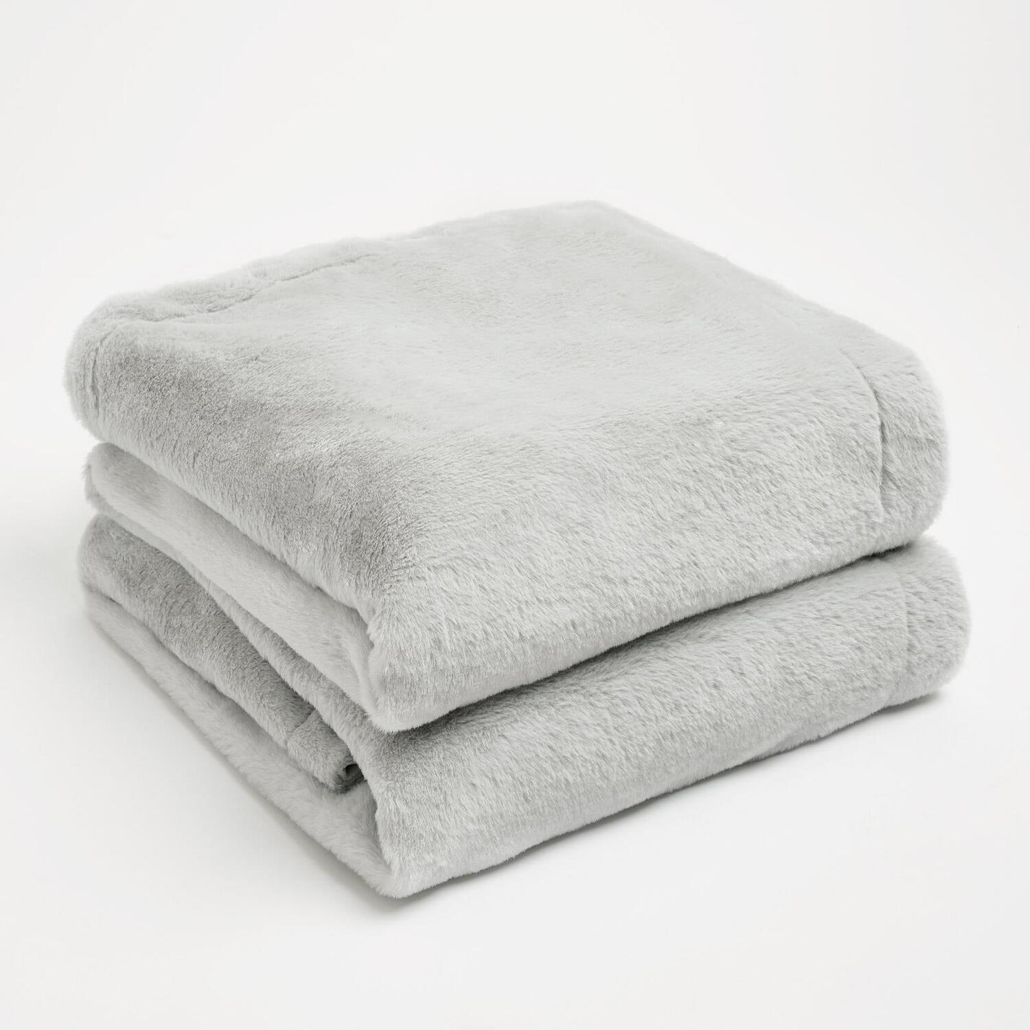 Sienna Faux Rabbit Soft Warm Flannel Fleece Throw