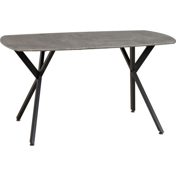 Athens Rectangular Concrete table with 4 Avery Chairs