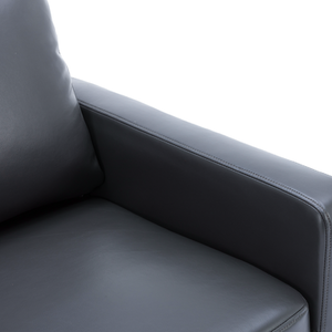 Riley Push Back Air Leather Modern Recliner Chair
