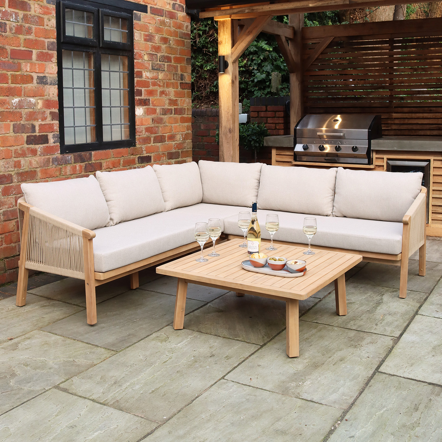 Roma 4 Piece Corner Lounge Set