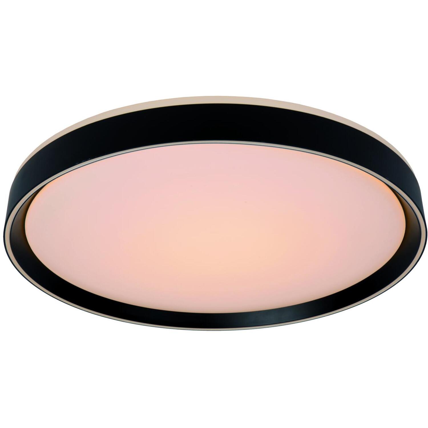 Nuria 18cm Modern Flush Ceiling Light Black